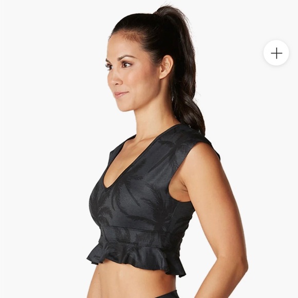 Tavi Noir | Tops | Tavi Noir Flutter Bra Charcoal Palm New | Poshmark